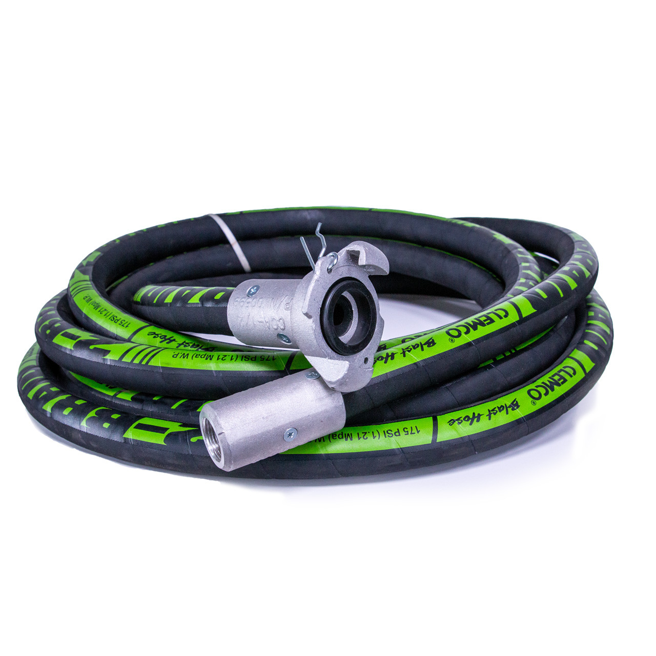 Clemco Blast Hose, 2 Braid | 1/2" ID x 1-3/16" OD - Sandblasting Machines