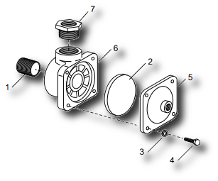 Clemco 1 inch Diaphragm Outlet Valve