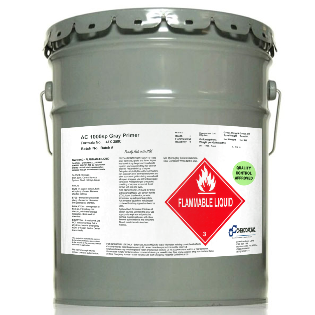 Industrial Grade, Solvent Based Gray, 1000 Spray Primer