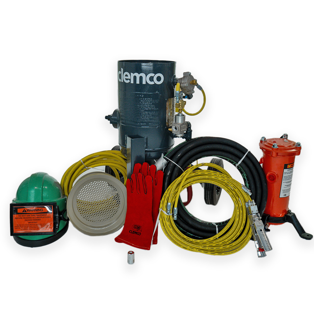 Clemco 00908 Model 1028 HP Blast Package, 0.5 cuft, 1/2in Piping