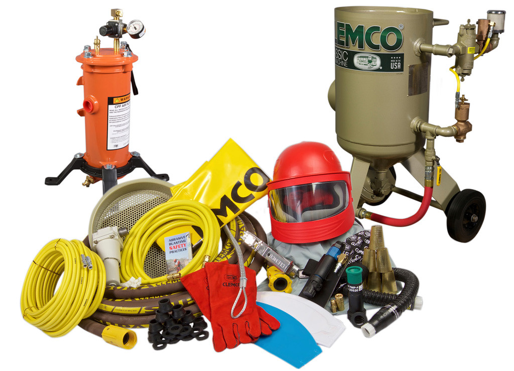 Clemco Classic Blast Machine Model 1642 HP Complete Package, Portable ...