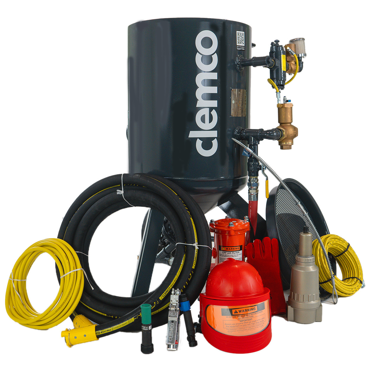 Clemco 00916 Model 2452 HP Complete Package, 1-1/4in Piping