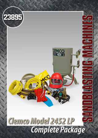 Clemco 23895 Model 2452 LP Package Blast Machine, 6 cuft