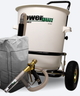 Clemco Power Gun with cart, hopper, 30-ft hoses - Sandblasting Machines