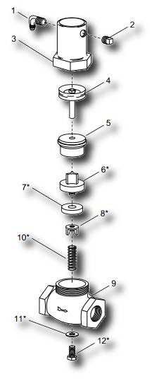 Clemco 1 inch Piston Outlet Valve
