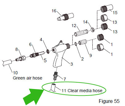Clear Media Hose - Sandblasting Machines