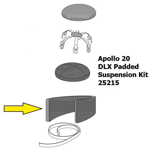 Clemco Apollo 20 DLX Suspension Side Pad