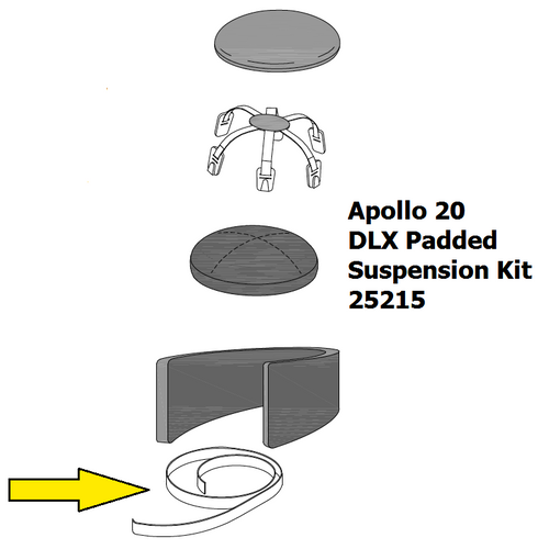 Clemco Apollo 20 DLX Velcro Tape, 2 feet x 1 inch