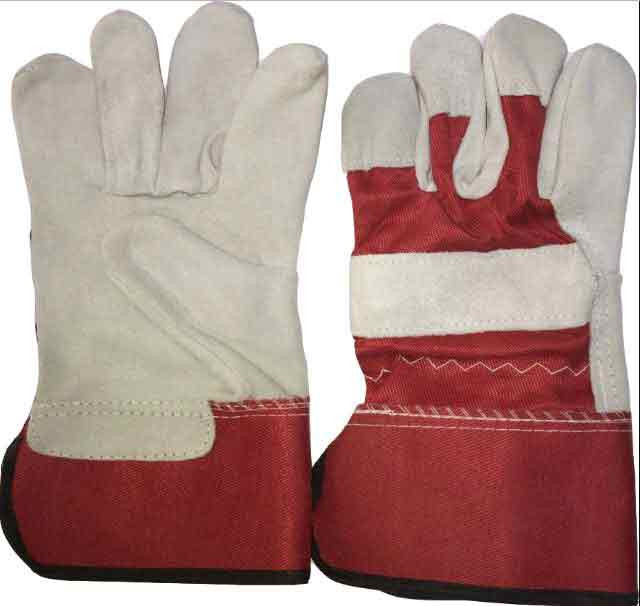 Red Welding Gloves long with piping (Heavy Duty) - industrialtool.shop