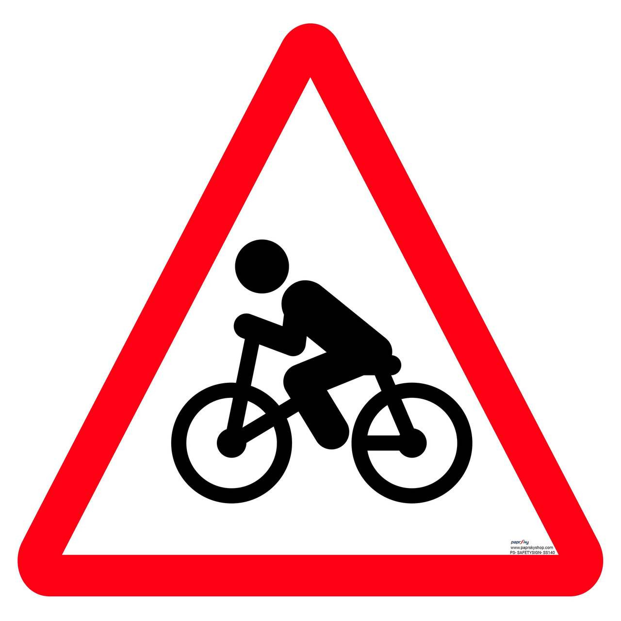 Safety sign - Cycle crossing