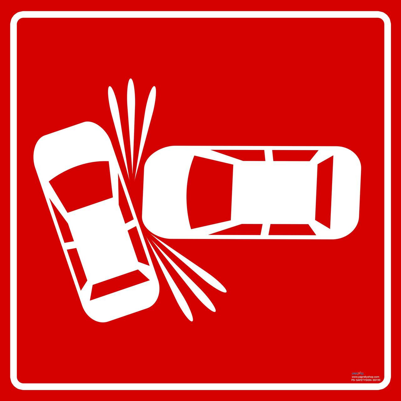 Safety sign - High accident zone