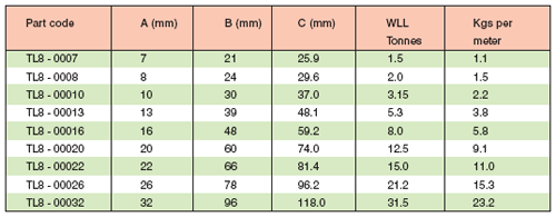 Toyolift TL8 ALLOY STEEL LIFTING CHAIN