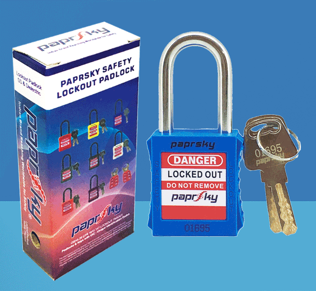 Safety Lockout Padlock Blue PS-LOTO-PPR-38 | Lockout padlocks | Dammam ...