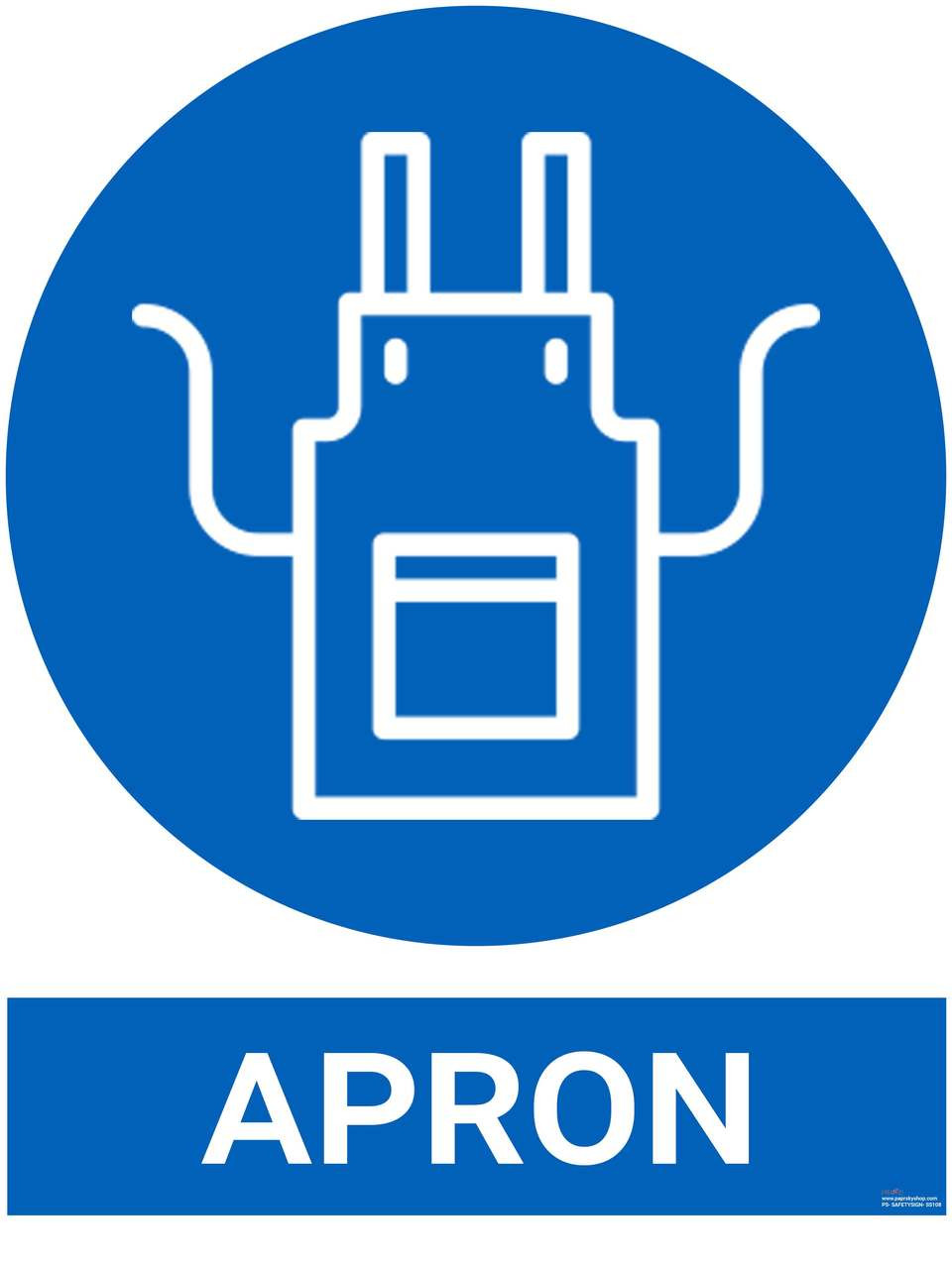 Safety sign - APRON