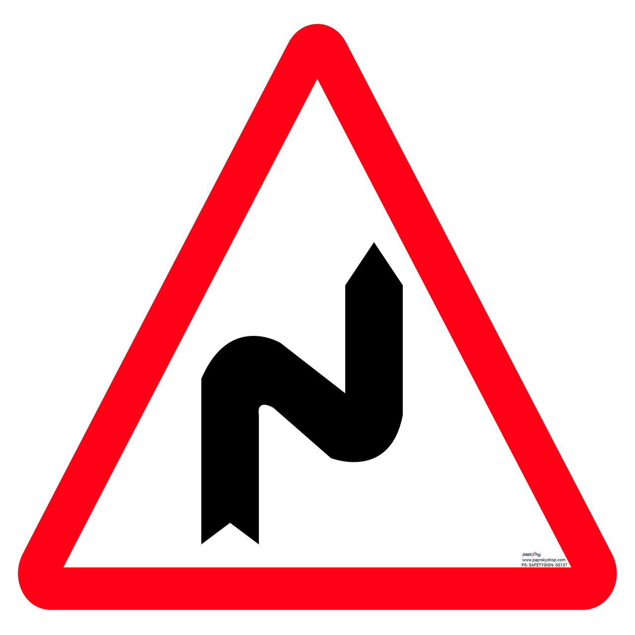 Safety Sign - Right series of bend