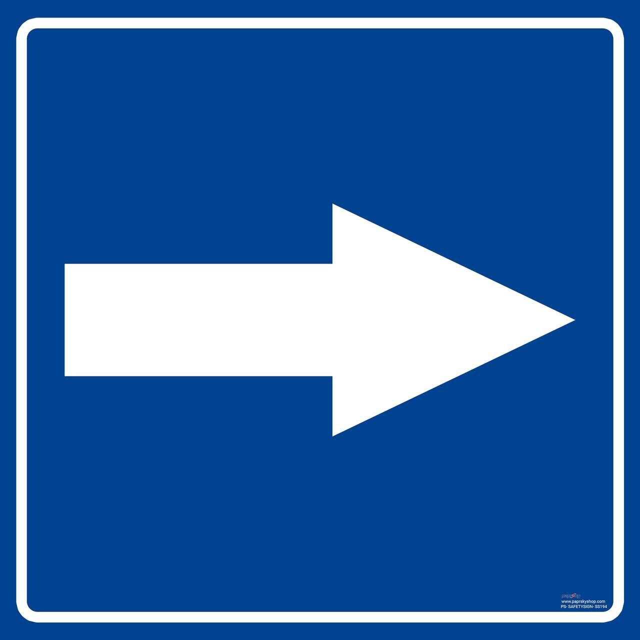 Safety Sign - Turn Right