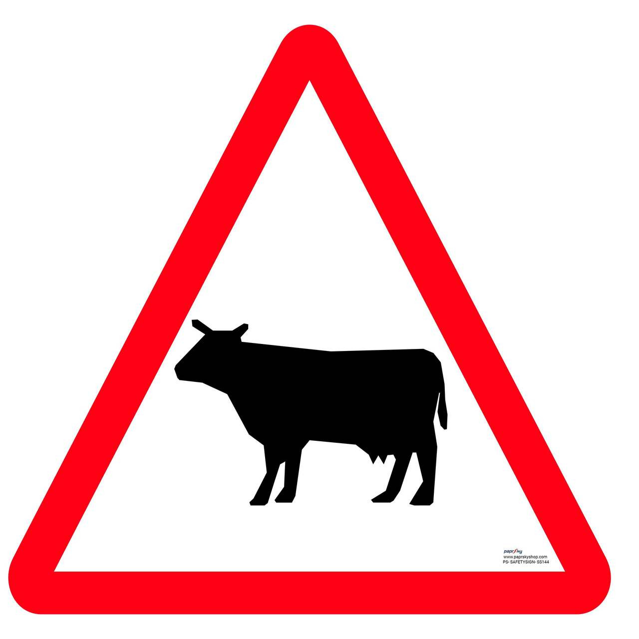 Safety sign - Farm animals
