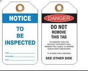 Safety Lockout Tag Tear Proof Double Sided Danger Do Not Start in ...