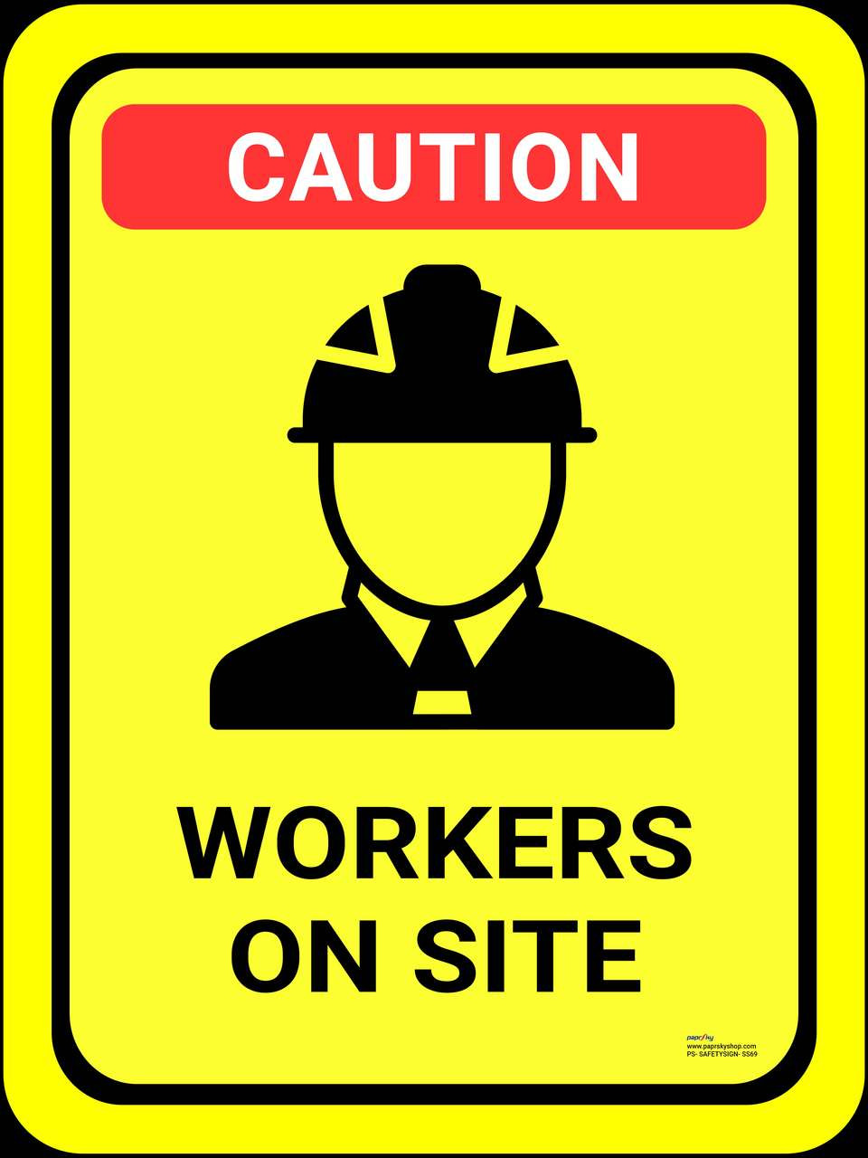 Safety sign - Workers on site