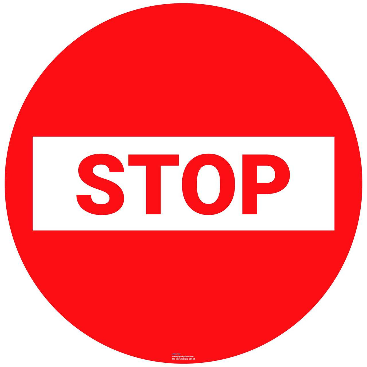 Safety sign - Stop