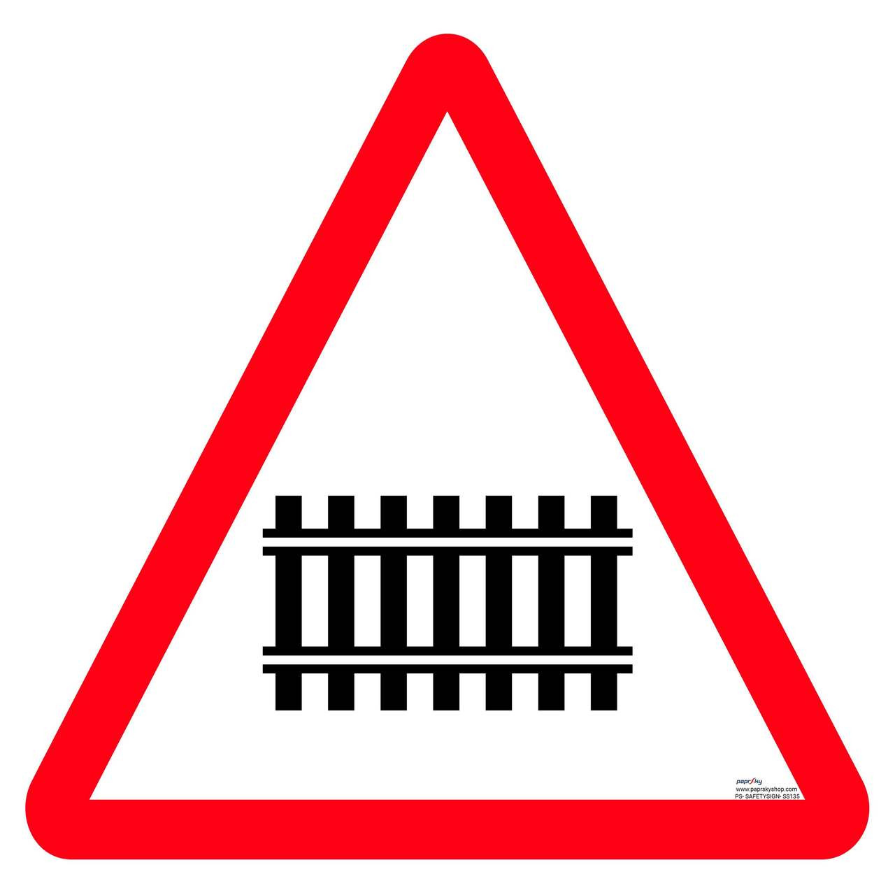 Safety sign - Guarded RLY. Crossing