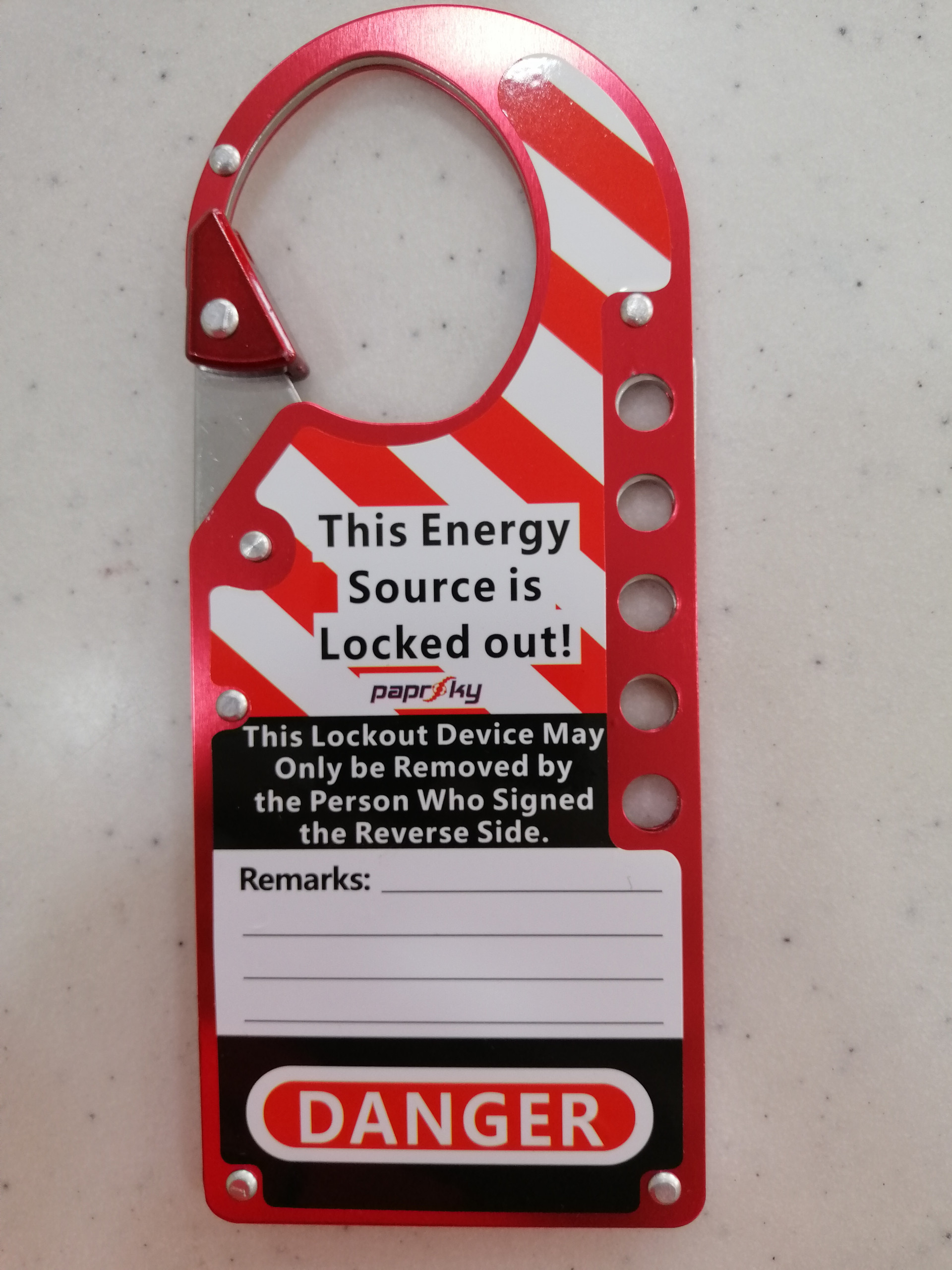 Product Description : Lockout Hasp PS-LOTO-HASP-TAGON