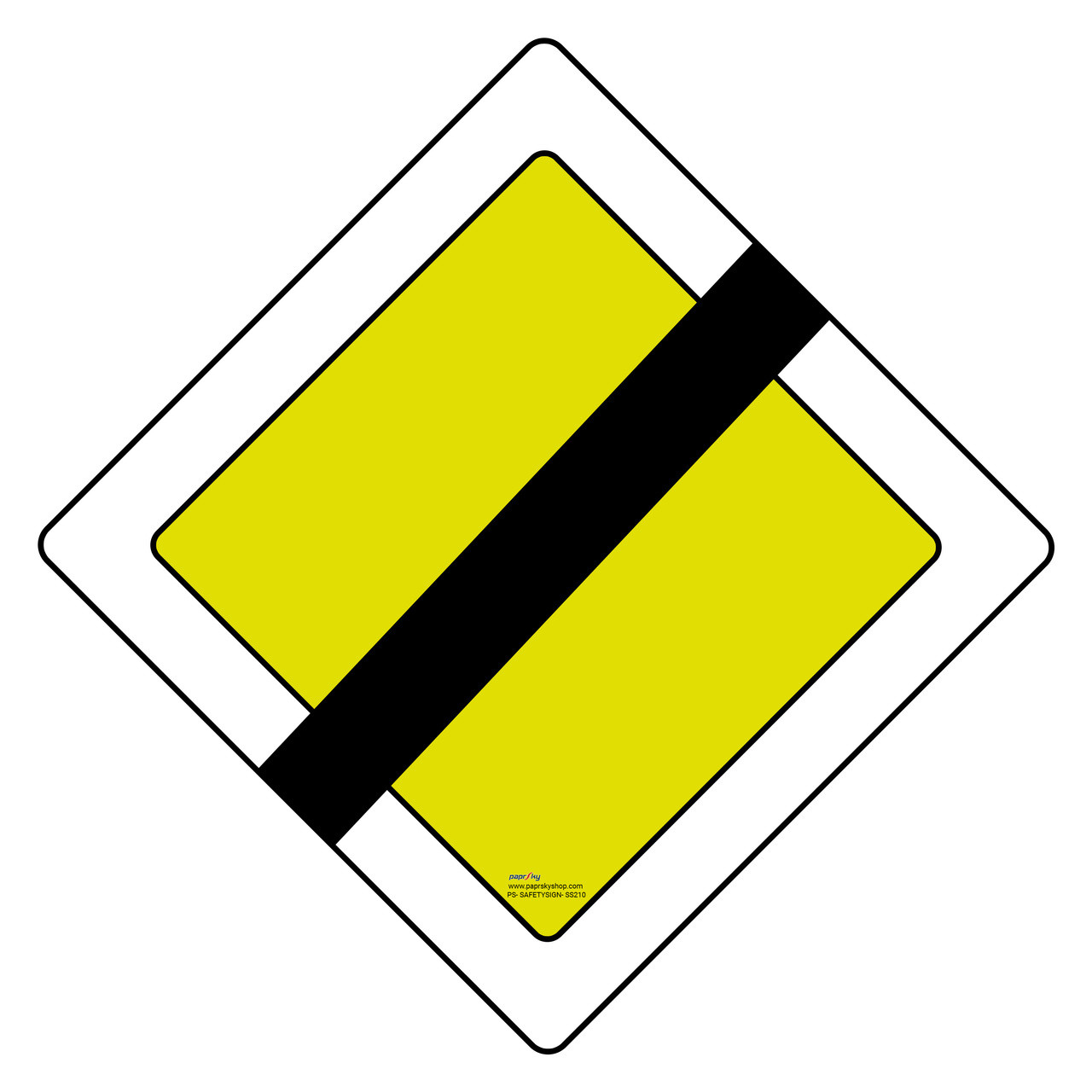 Safety sign - right of way