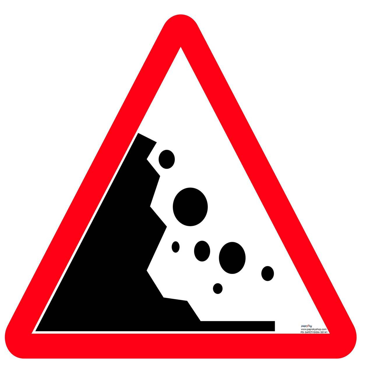 Safety sign - Falling Rocks
