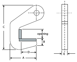 HORIZONTAL PIPE LIFTING CLAMP