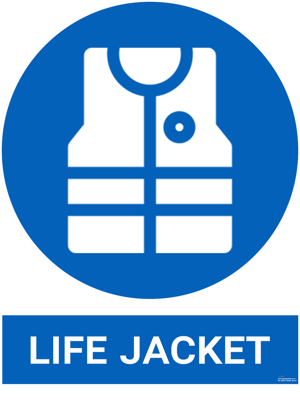 Safety sign - Life Jacket