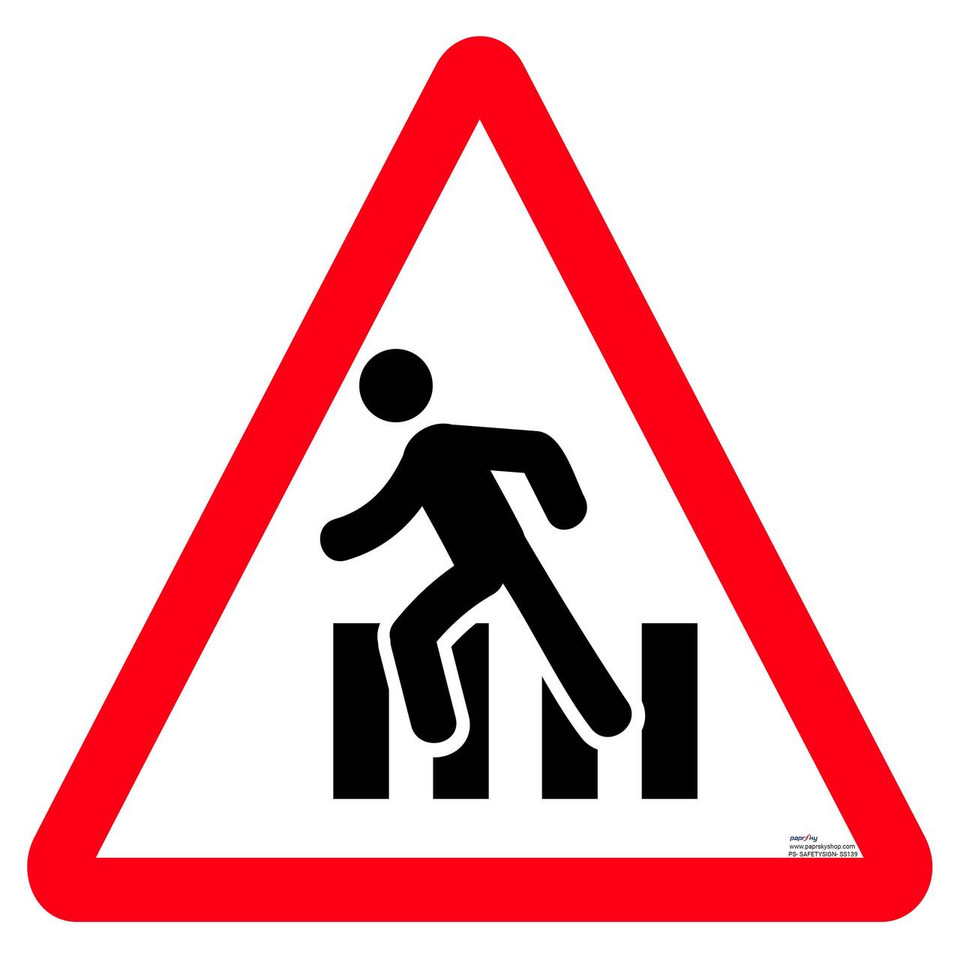 Safety sign - Pedestrian crossing