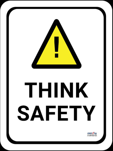 Safety sign - Think safety