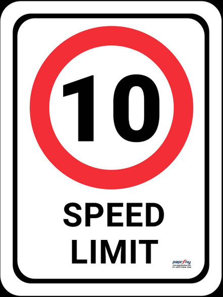 Safety sign - Speed limit