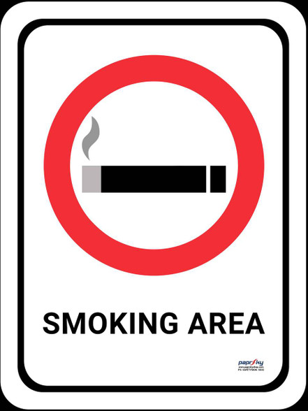 Safety sign - Smoking area