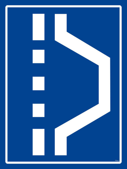 Safety sign -Piazzolla autostradale