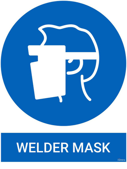 Safety sign - Welder Mask