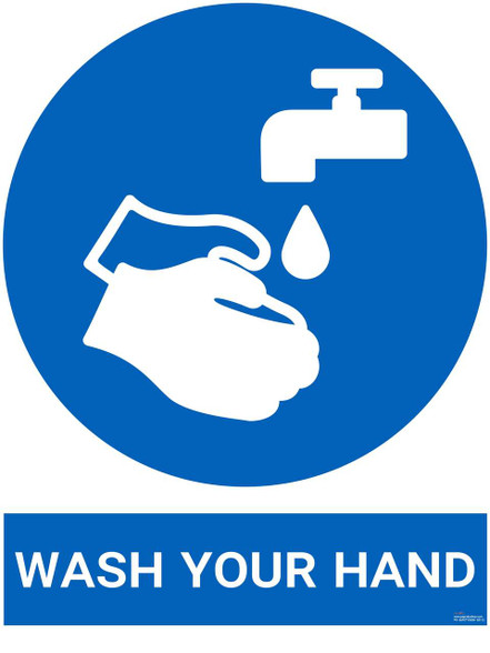 Safety sign - Wash your hand