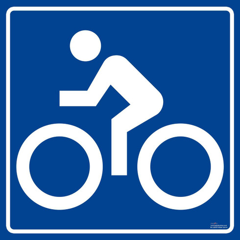 Safety sign - Cycling