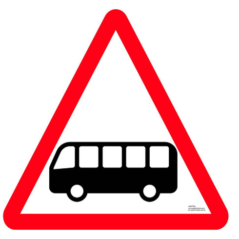 Safety sign - Bus zone