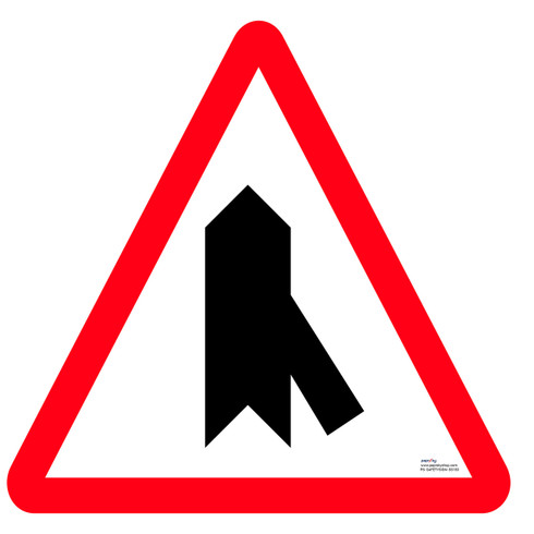Safety sign - Merging Traffic from right