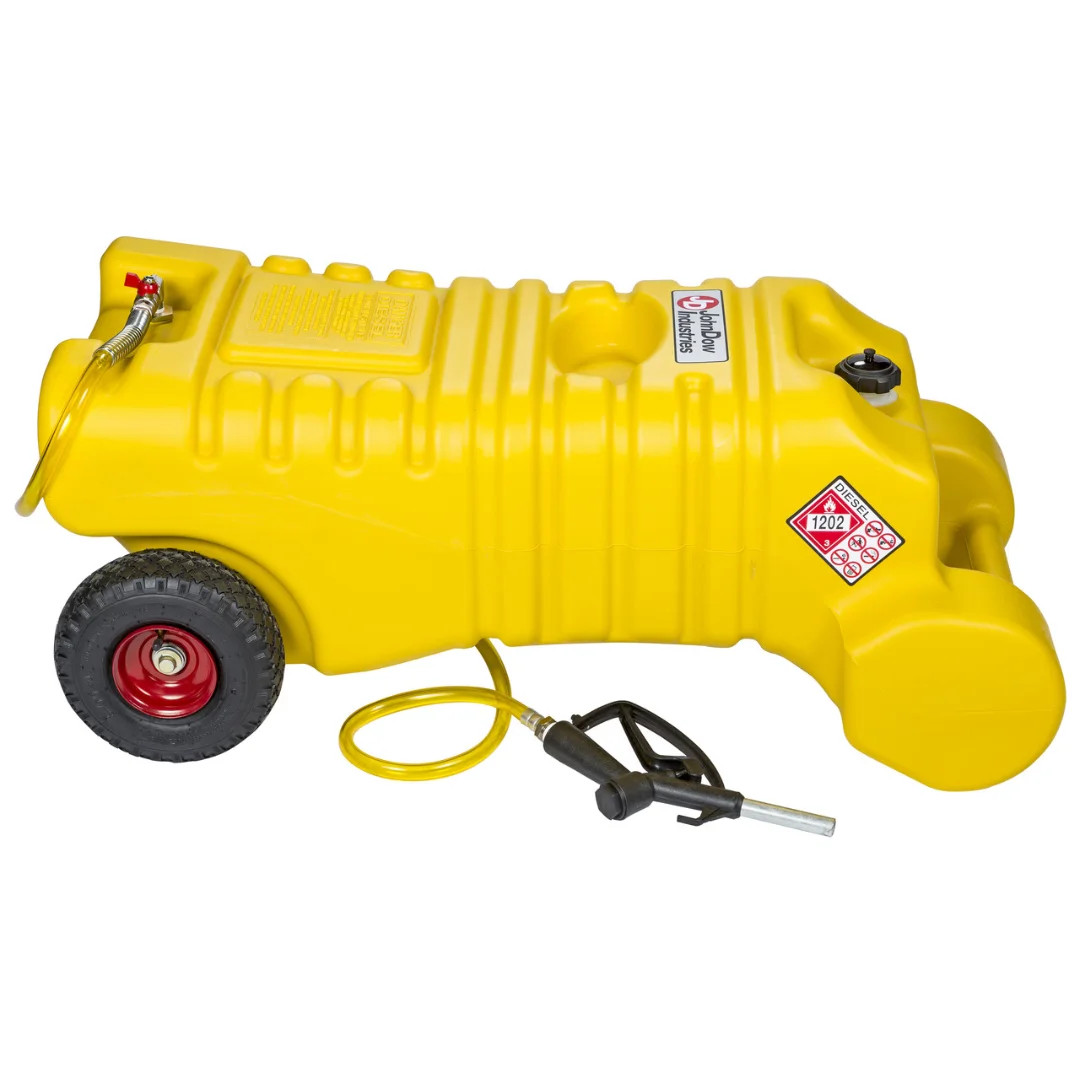 John Dow Industries FC-25PFC-D 25-Gal. Poly Fuel Cart - Diesel