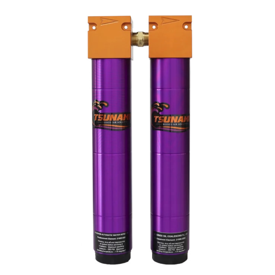 Tsunami Filtration Package #3 - 50 SCFM water separator and oil ...