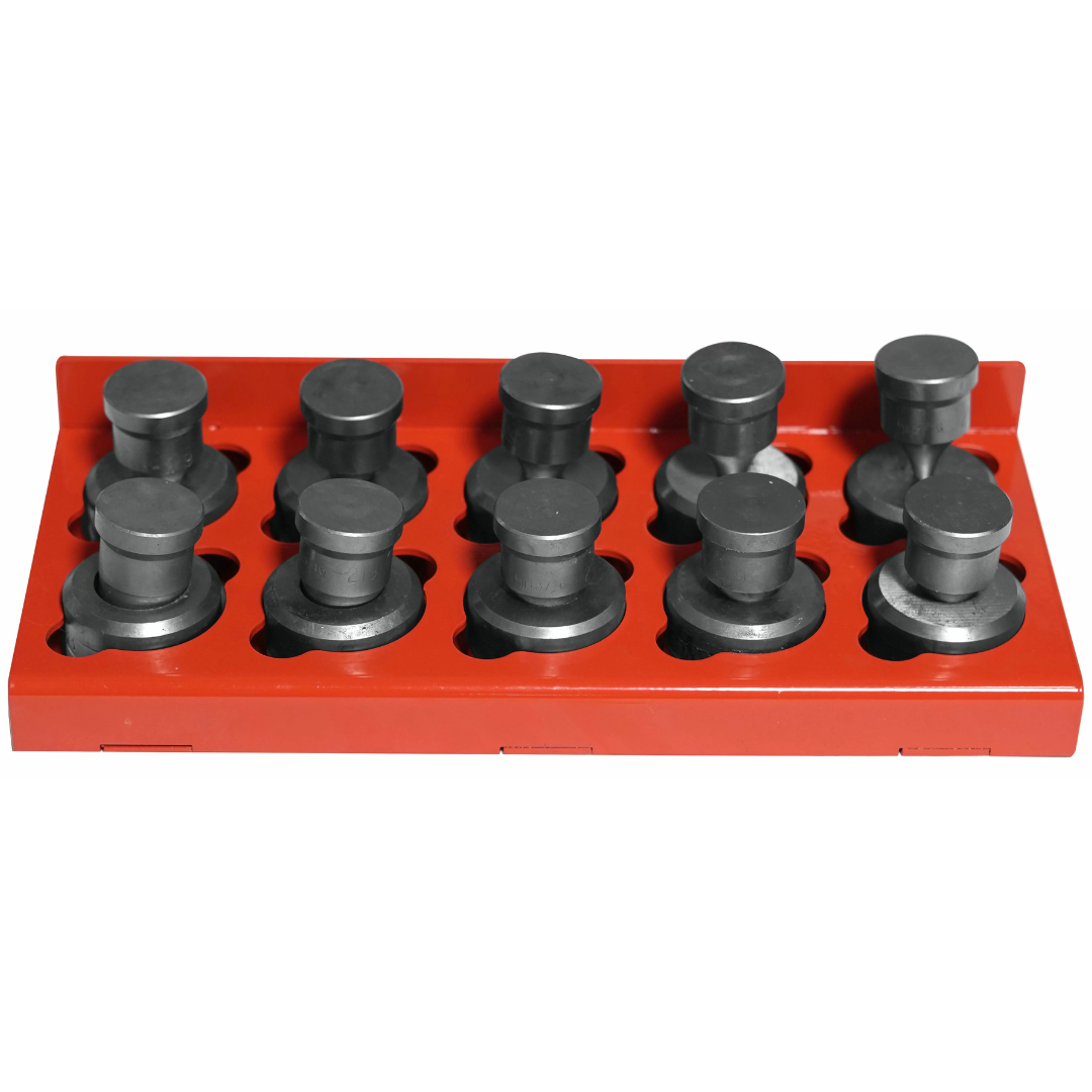 Edwards PD1500 10 Piece Round Punch & Die Set with Punch & Die Tray