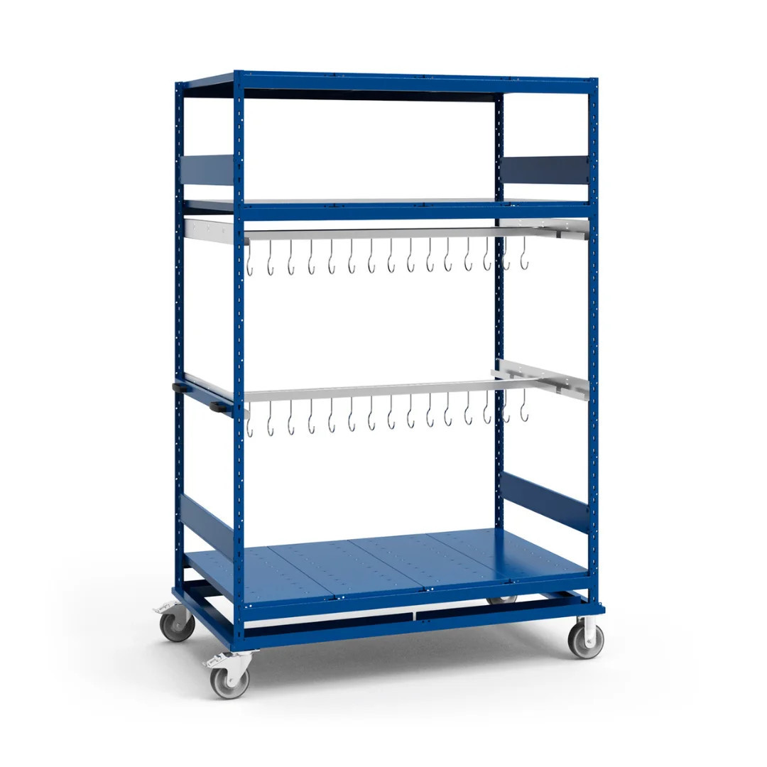 Rousseau Metal SRP3405M Double Hanging Rack, Single Hanging Rail ...