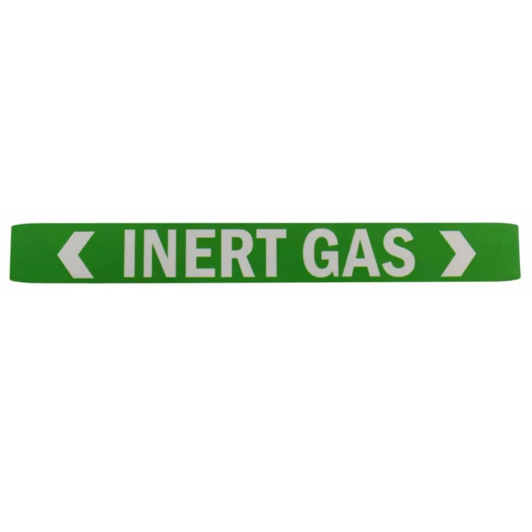 Rapid Air CP-0102 Inert Gas Pipe Label. Green. 1in X 7-1/2in. Each