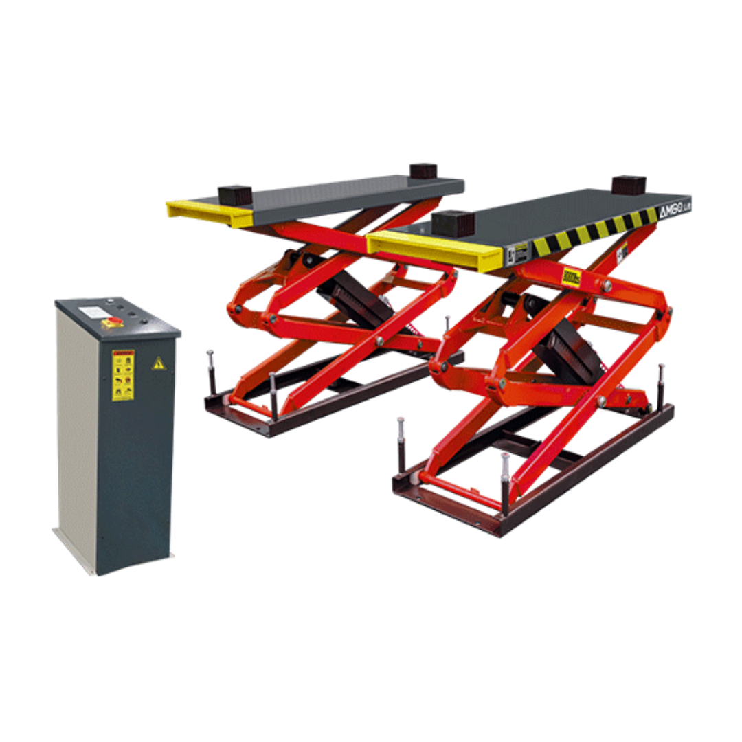 AMGO Hydraulics XL-8F 8000 Lbs Flush Mount Full Rise Scissors Lift