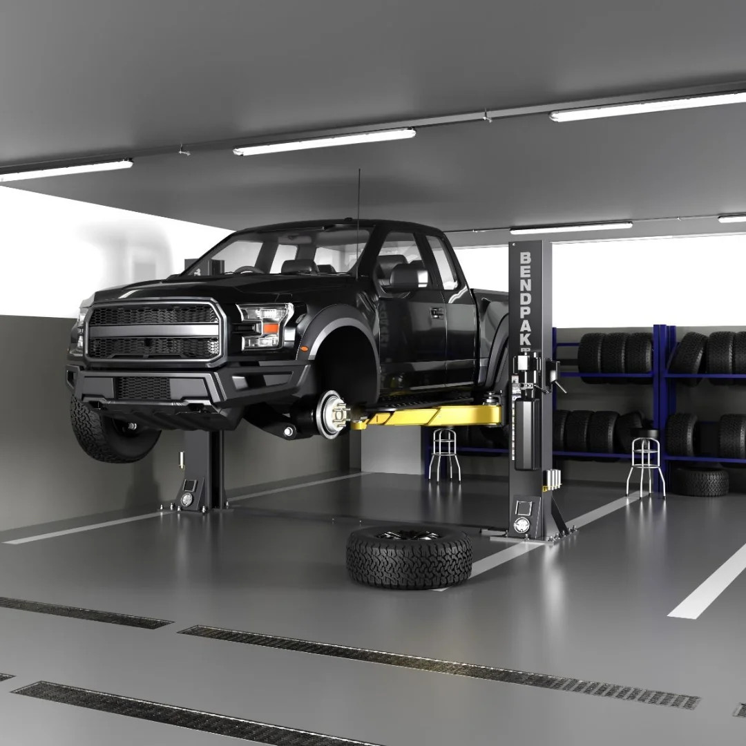 BendPak 12AP-SRT 12,000 Lbs Adaptable Clearfloor 2-Post Lift (Short Rise)