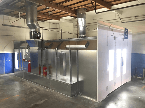 RGI DELTA PRO Double Wall Side Down Draft Spray Booth
