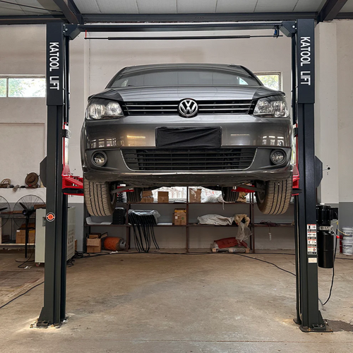 Katool KT-AS110D 11,000 lbs. Clear Floor 2 Post Lift with Direct Drive ...