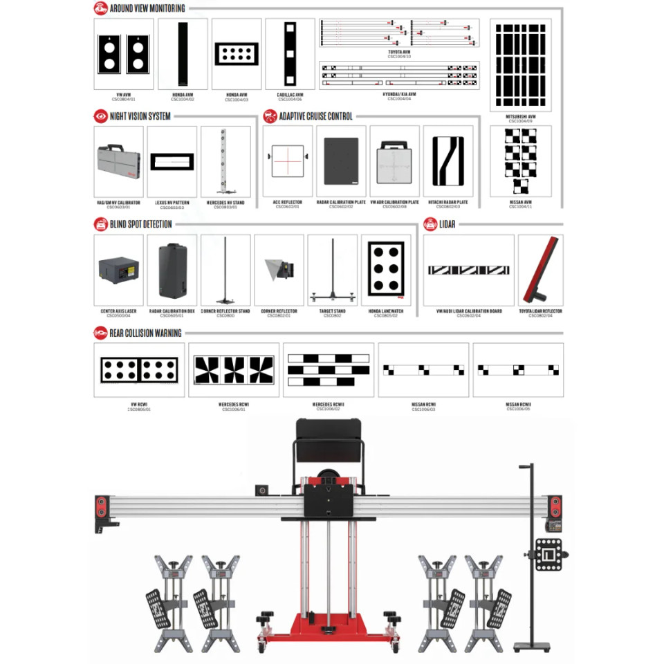 Autel IA900AS Wheel Alignment IA900WA and All Systems ADAS Calibration ...